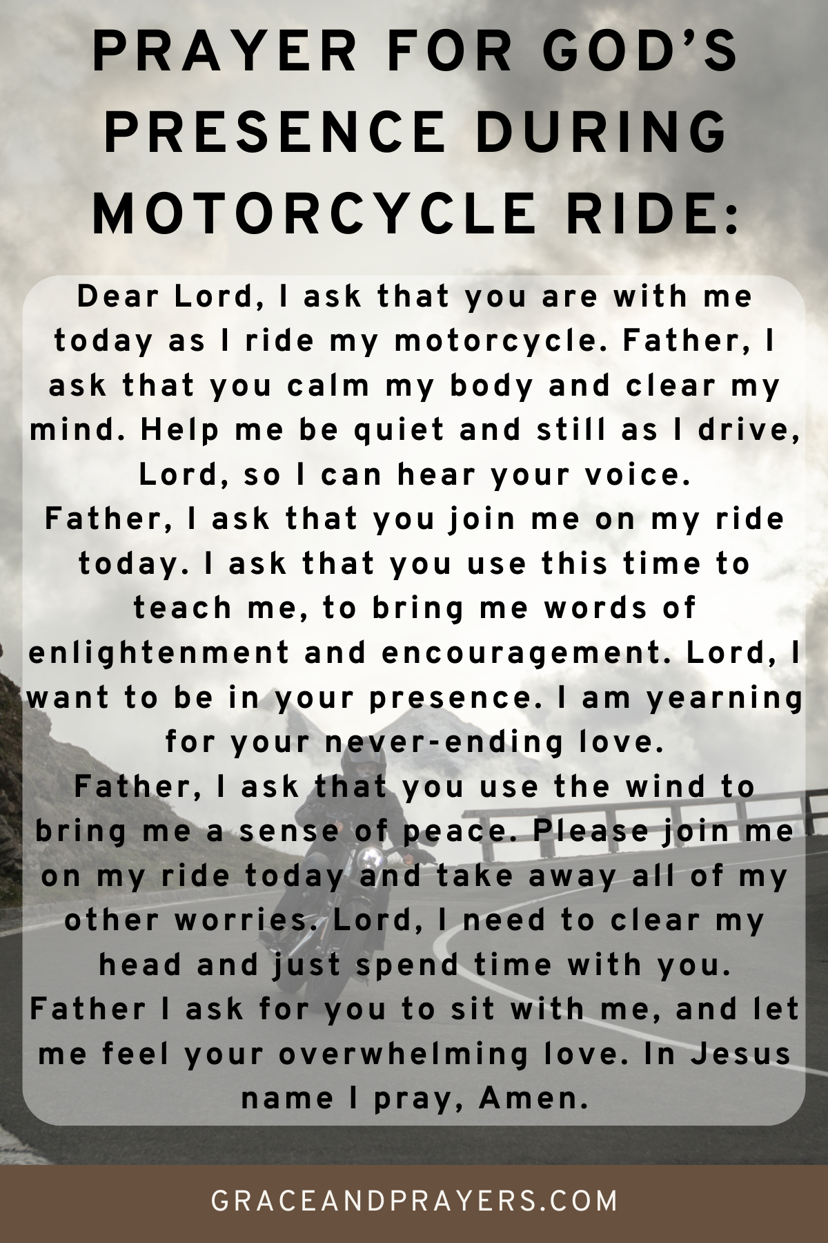 7 Powerful Prayers for Motorcycle Riders - Grace and Prayers