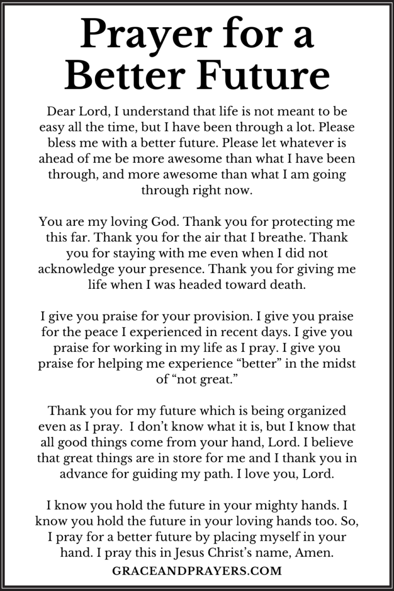 5 Hope-Filled Prayers For A Better Tomorrow - Grace and Prayers