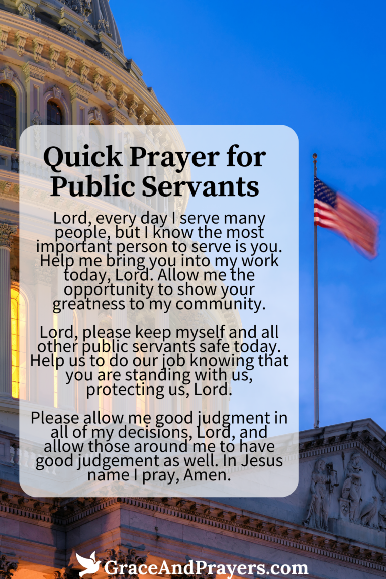 13 Prayers for Government Employees and Public Servants