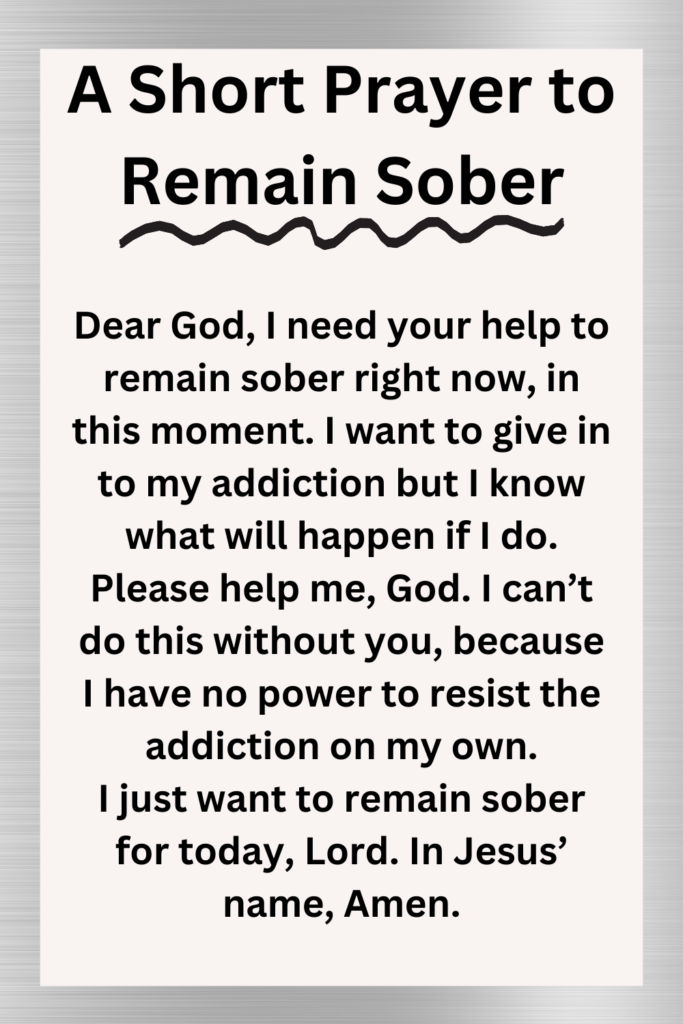7 Hope-Filled Prayers for Sobriety - Grace and Prayers