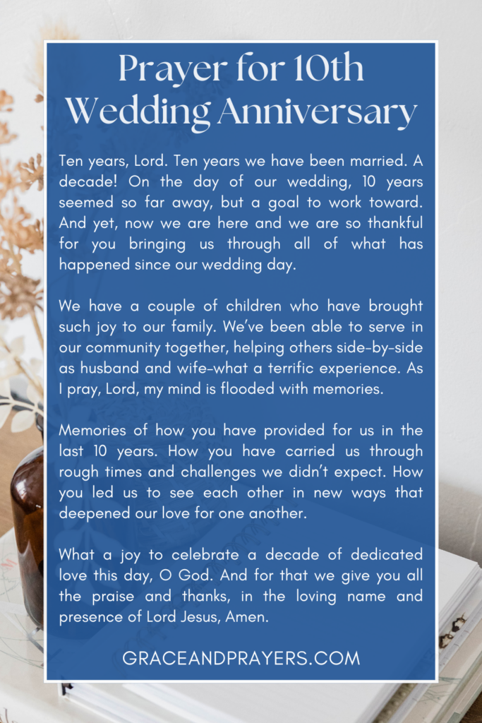 6 Heart-Warming Prayers for a Wedding Anniversary - Grace and Prayers