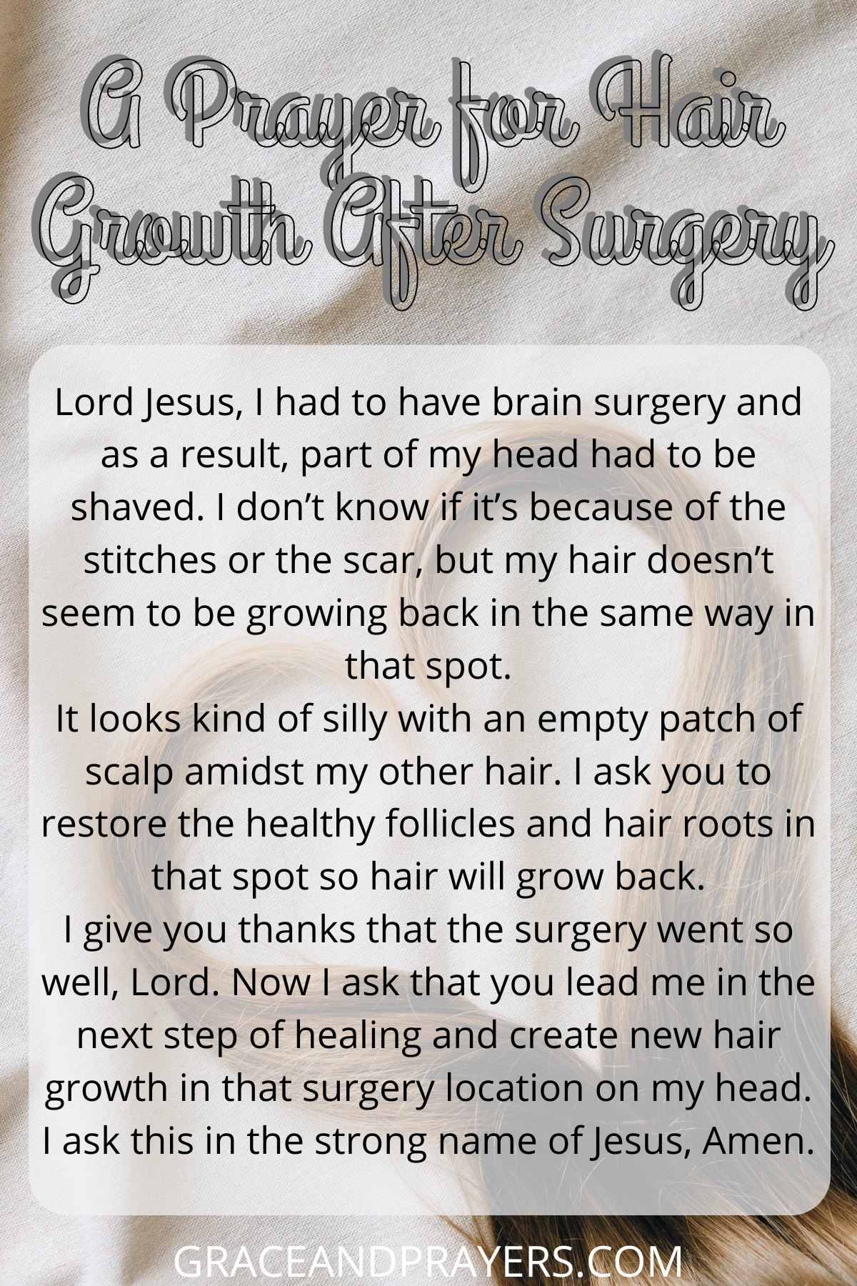 5 Gracious Prayers for Hair Growth - Grace and Prayers