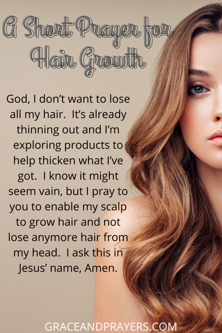 5 Gracious Prayers for Hair Growth - Grace and Prayers