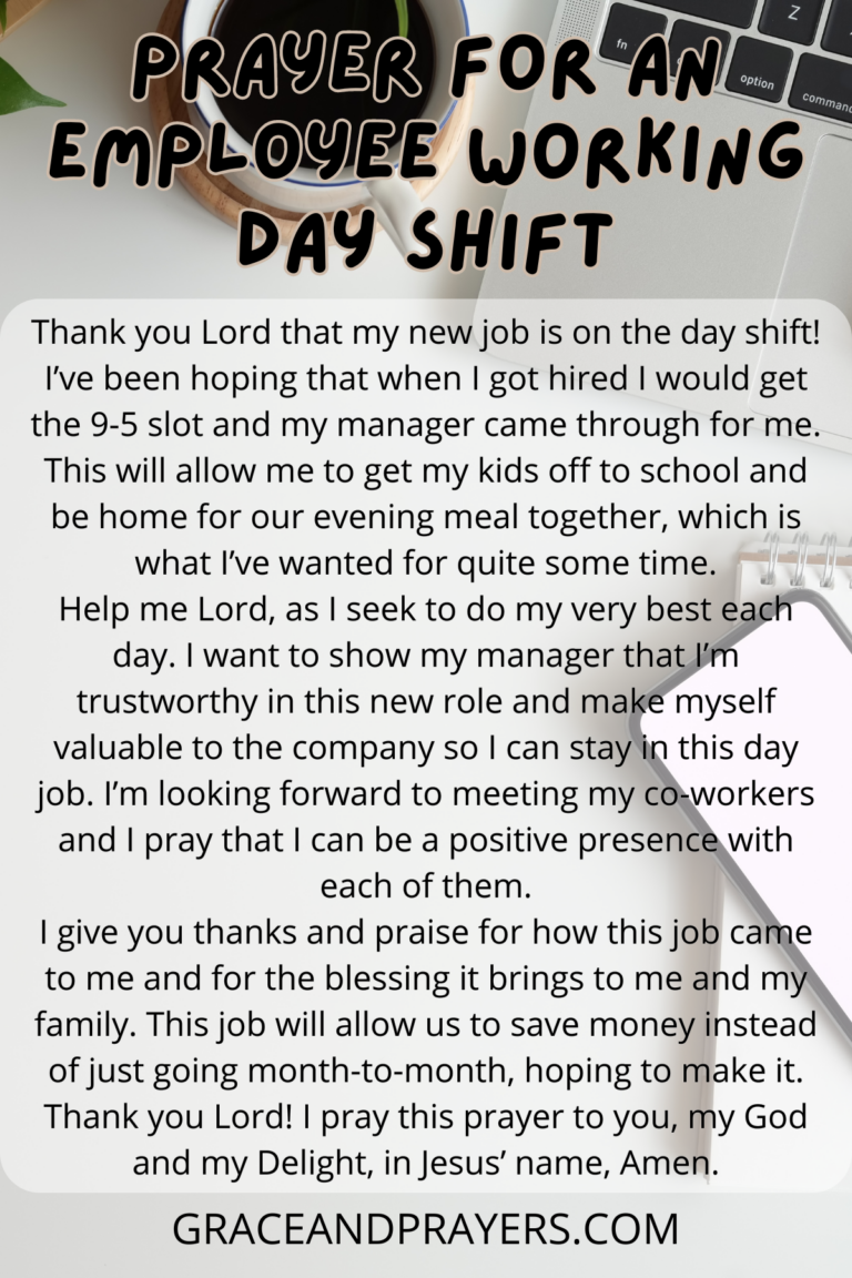 7 Empowering Prayers for Employees Before Work - Grace and Prayers
