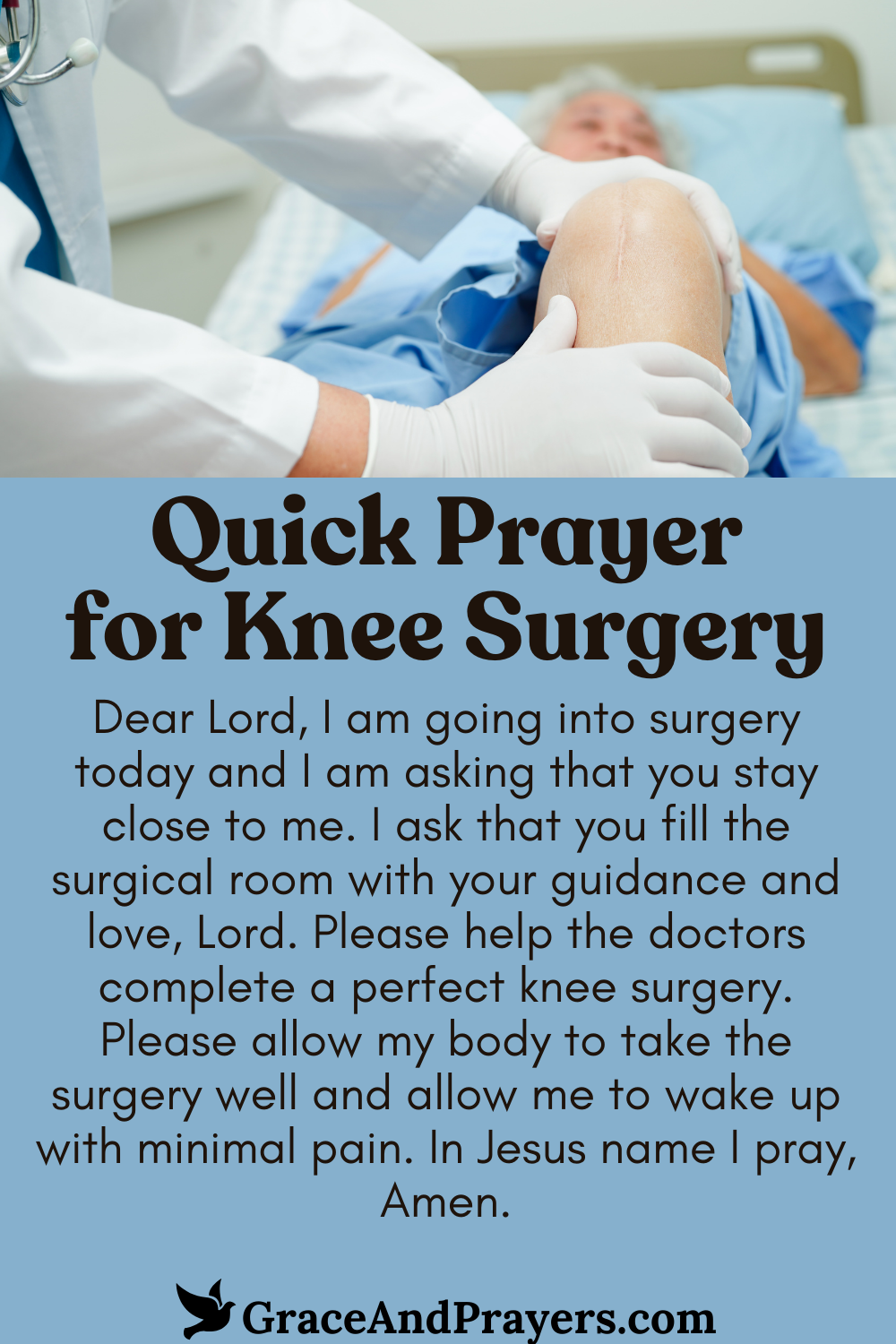 10 Powerful Prayers for Knee Surgery - Grace and Prayers