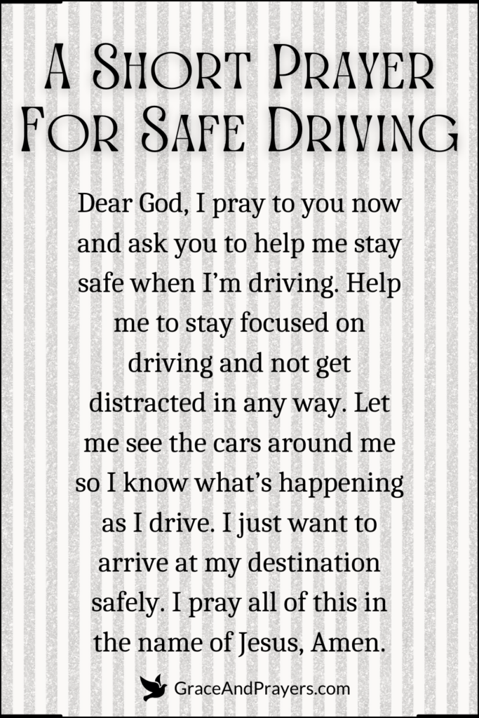 5 Helpful Prayers For Safe Driving - Grace and Prayers