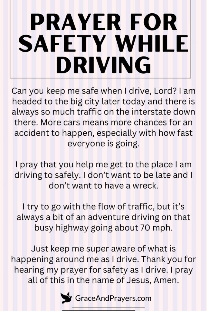 5 Helpful Prayers For Safe Driving - Grace and Prayers