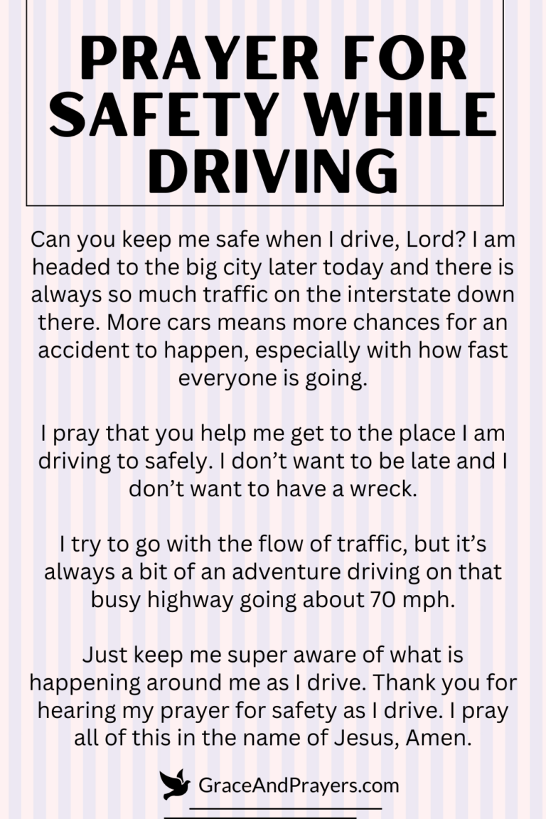 5 Helpful Prayers For Safe Driving - Grace and Prayers