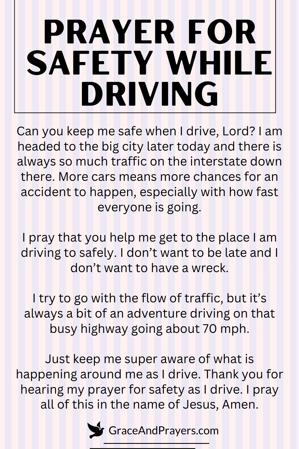 5 Helpful Prayers For Safe Driving - Grace and Prayers