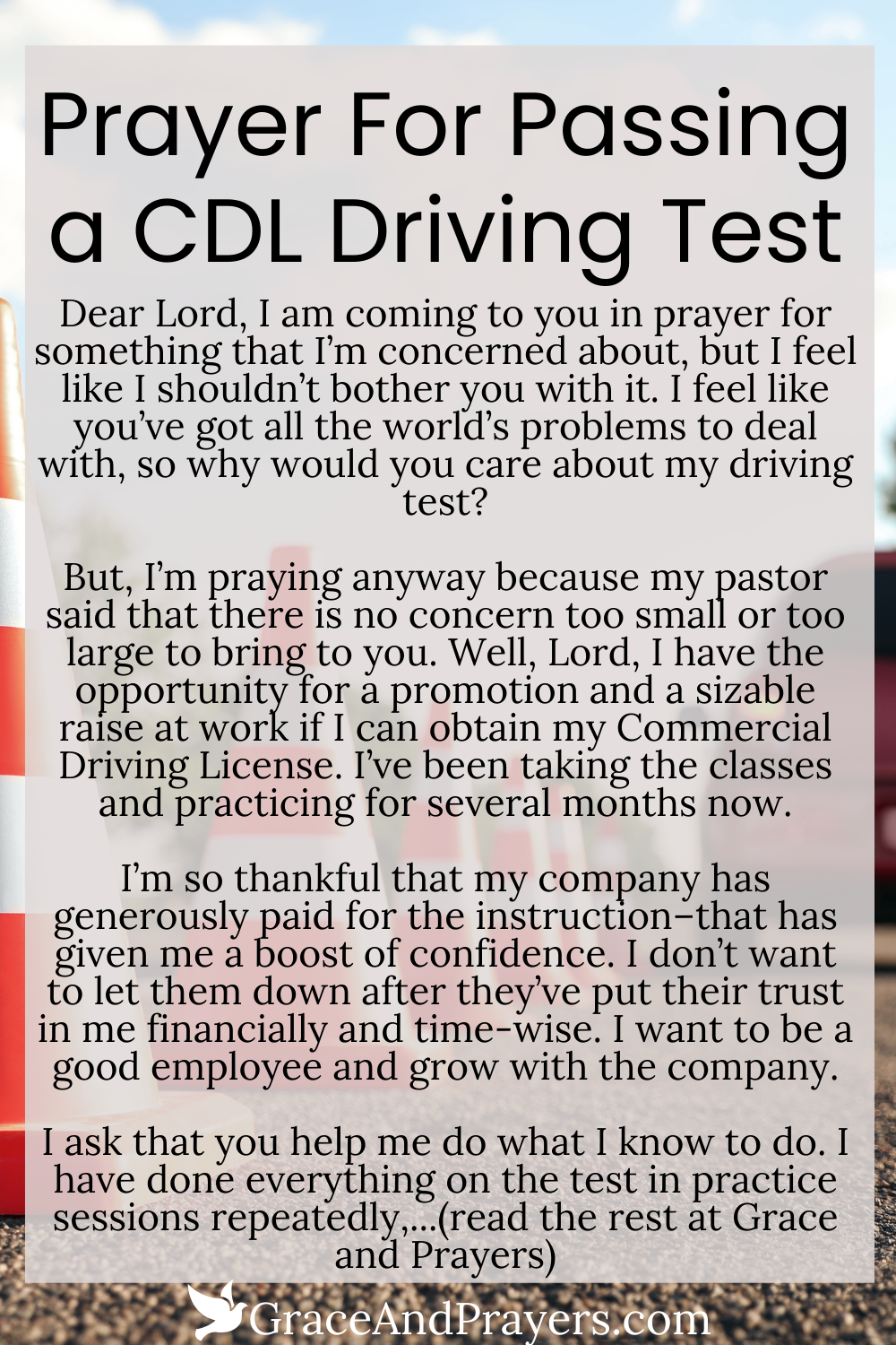 4 Effective Prayers For Passing a Driving Test - Grace and Prayers