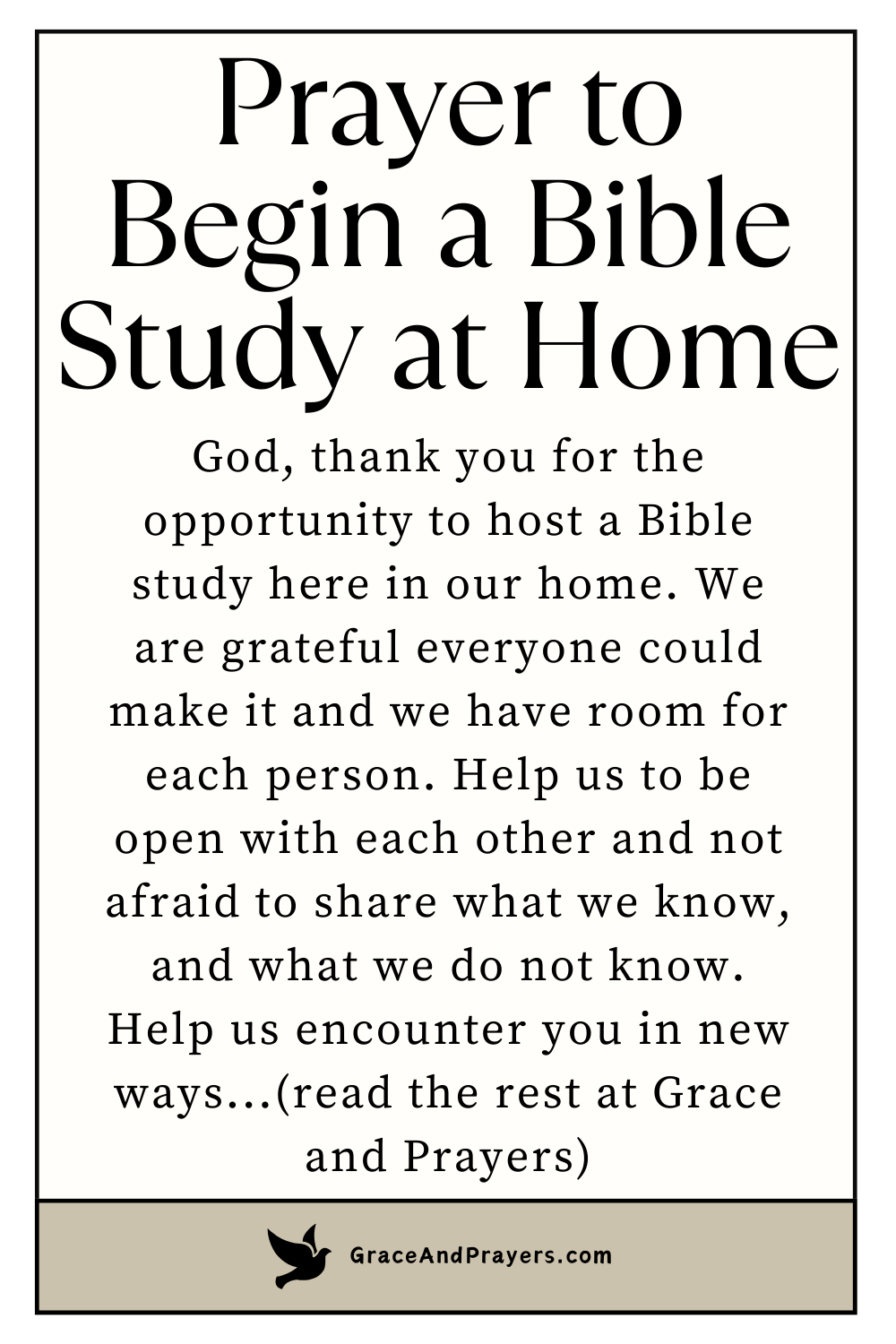 6 Sincere Prayers for Starting a Bible Study - Grace and Prayers