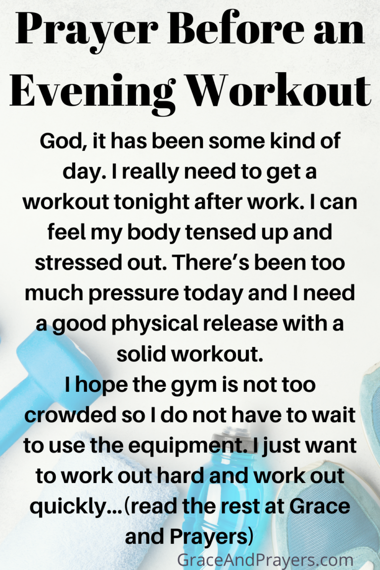 5 Strengthening Prayers For a Workout - Grace and Prayers