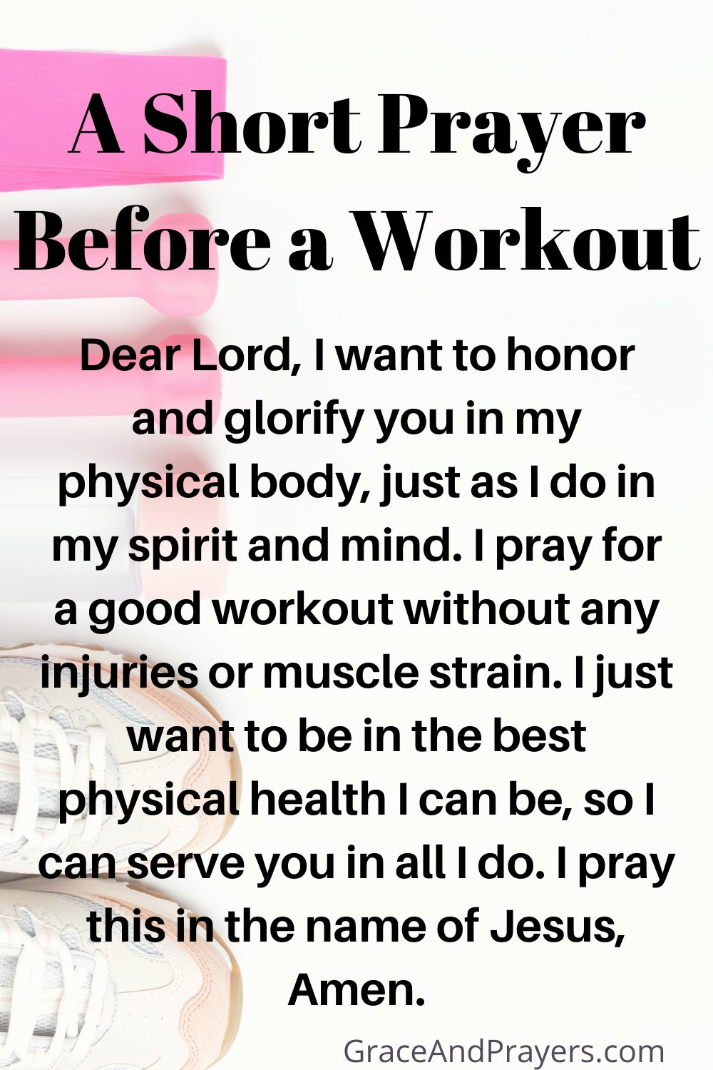 5 Strengthening Prayers For a Workout - Grace and Prayers