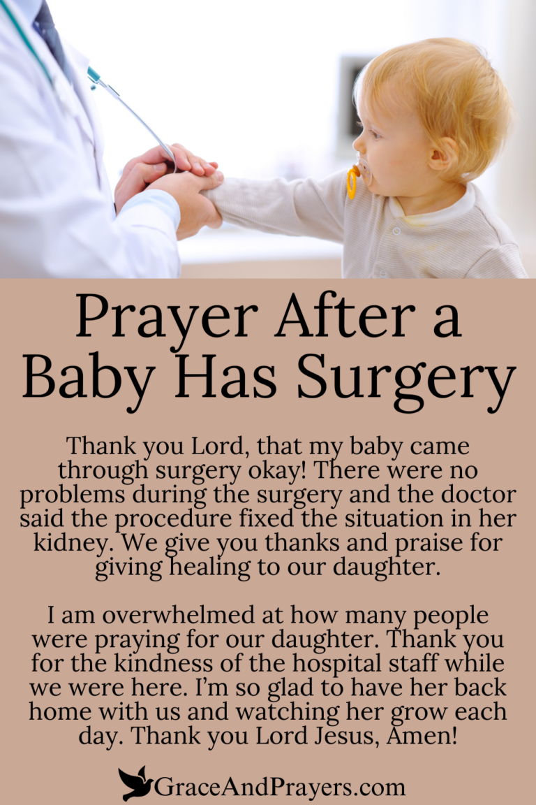 9 Encouraging Prayers For a Child Having Surgery - Grace and Prayers