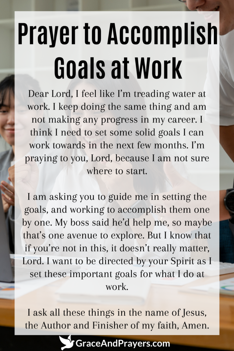 6 Confident Prayers to Accomplish Dreams and Goals - Grace and Prayers