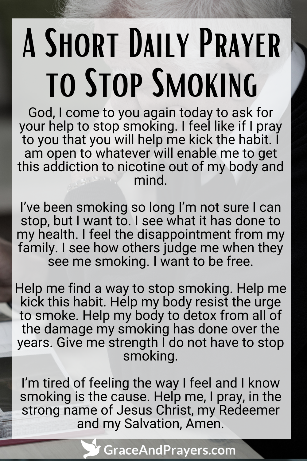 13 Powerful Prayers to Stop Smoking - Grace and Prayers