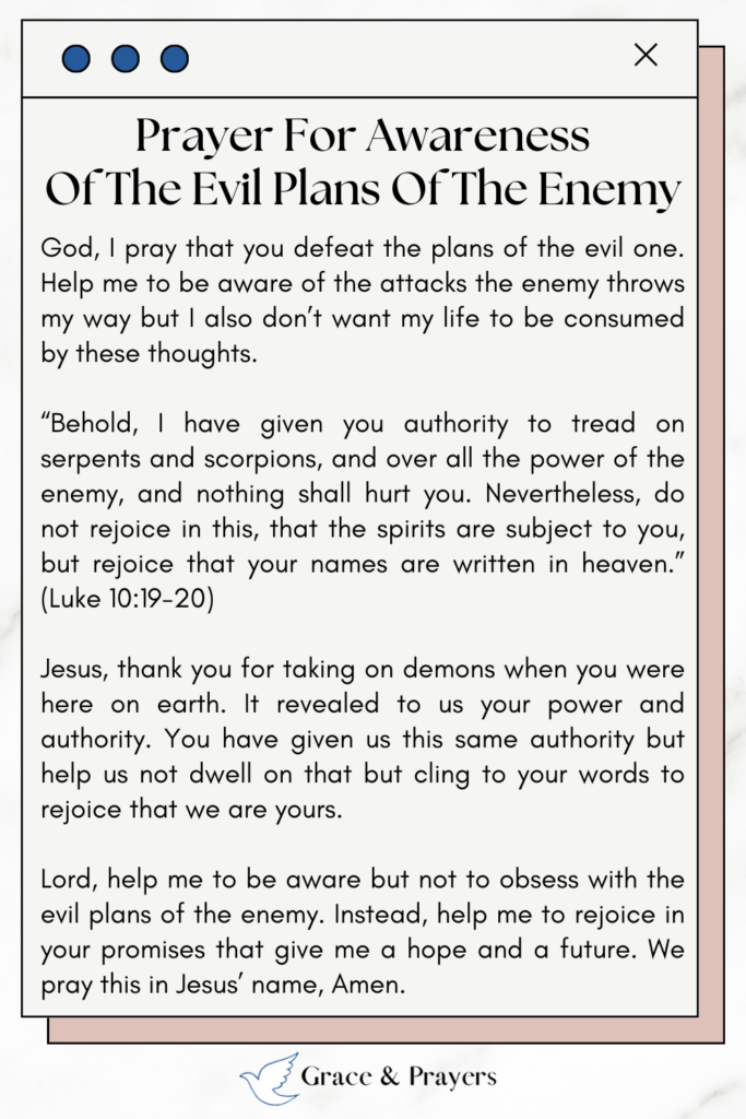 6 Encouraging Prayers To Cancel The Evil Plans Of The Enemy