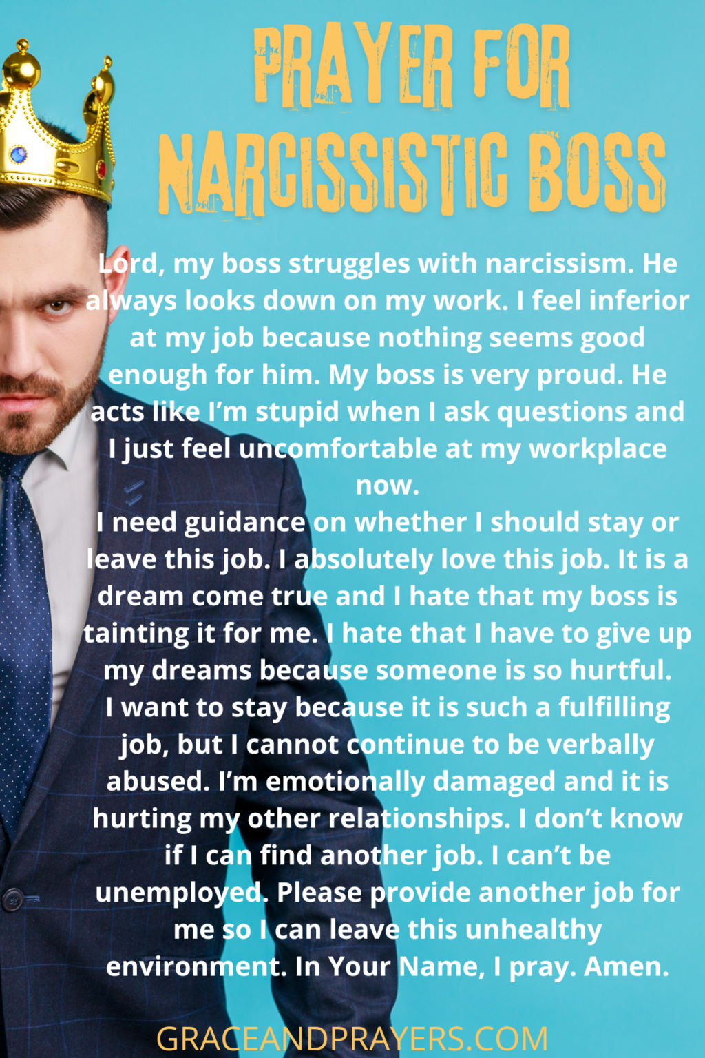 7 Healing Prayers for a Narcissist - Grace and Prayers