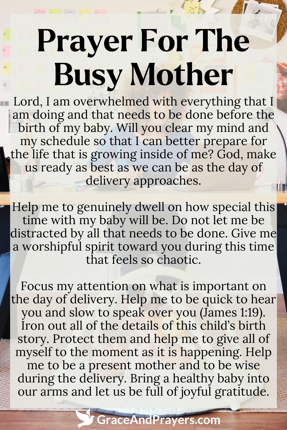6 Calming Prayers For The Safe Delivery Of A Baby - Grace and Prayers