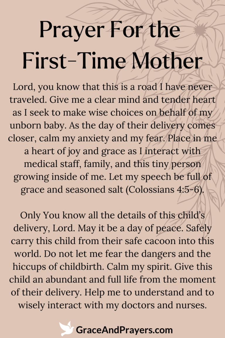 6 Calming Prayers For The Safe Delivery Of A Baby - Grace and Prayers