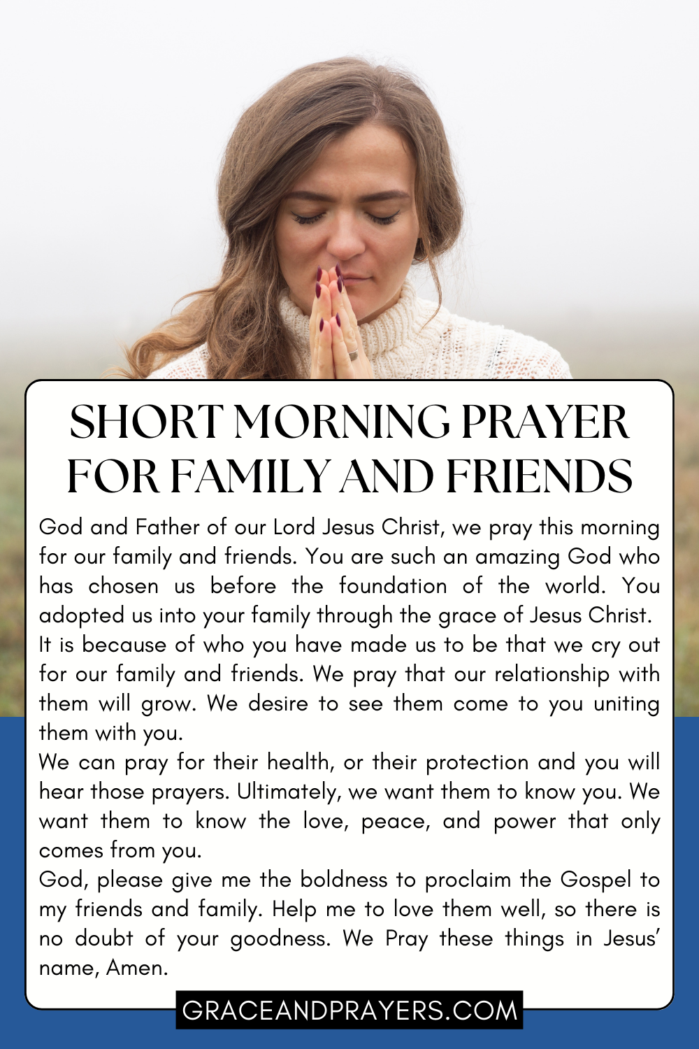 5 Morning Prayers For Family And Friends - Grace and Prayers