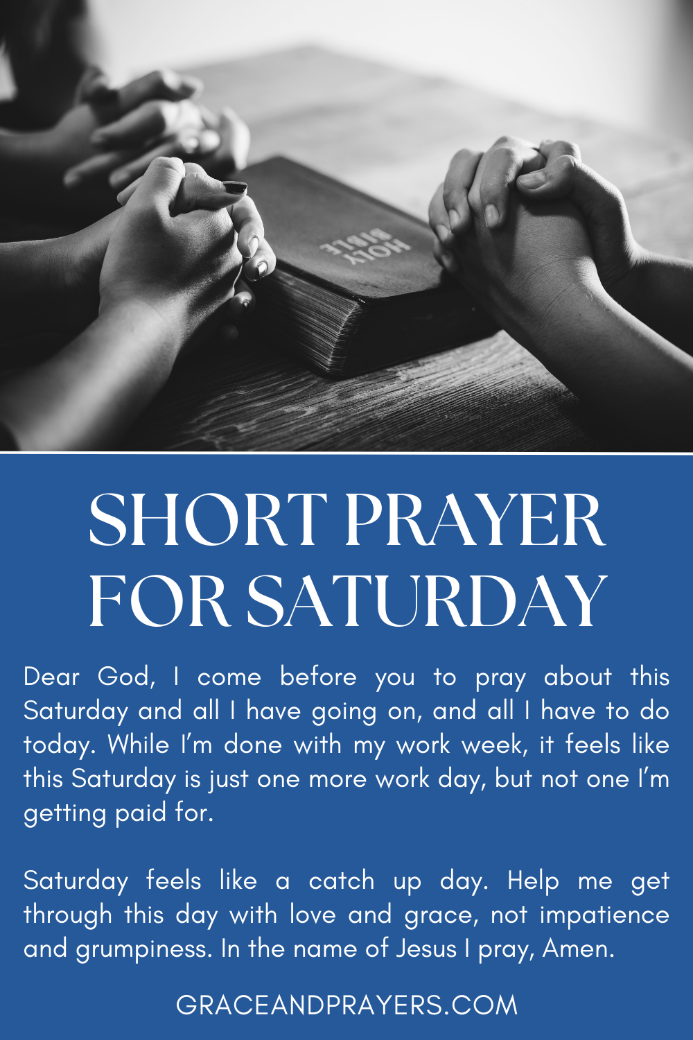 12 Uplifting Prayers For Saturday - Grace and Prayers