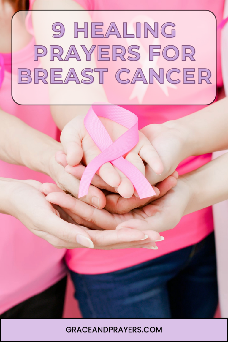 9 Healing Prayers for Breast Cancer - Grace and Prayers