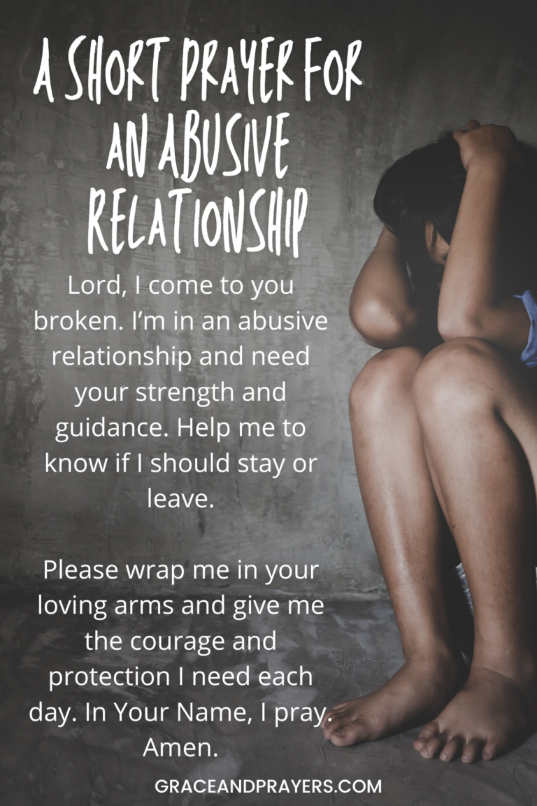 8 Healing Prayers for an Abusive Relationship - Grace and Prayers