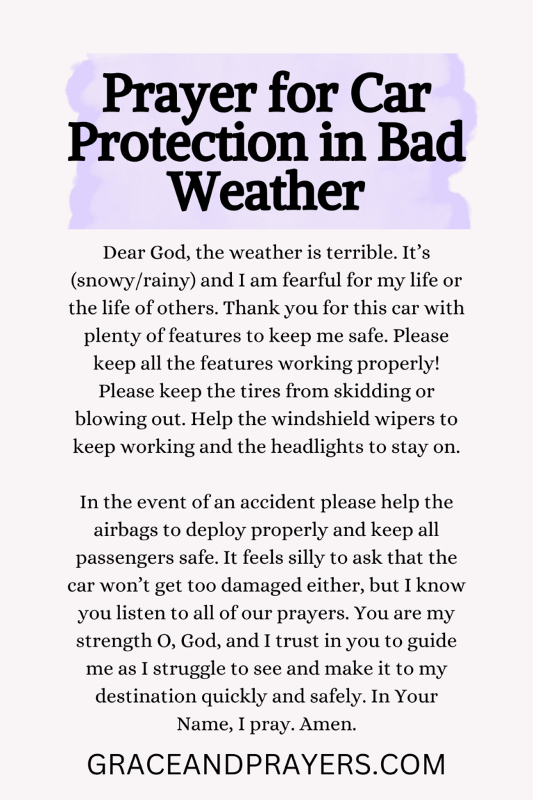 7 Powerful Prayers for Car Protection - Grace and Prayers