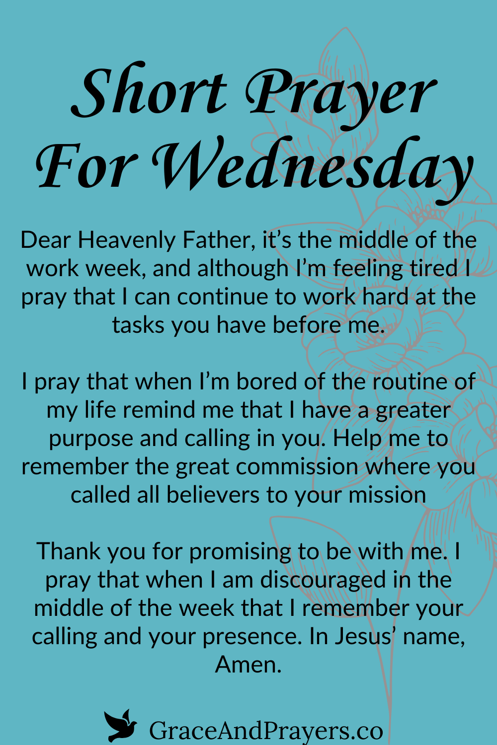 8 Strengthening Prayers For Wednesday - Grace and Prayers