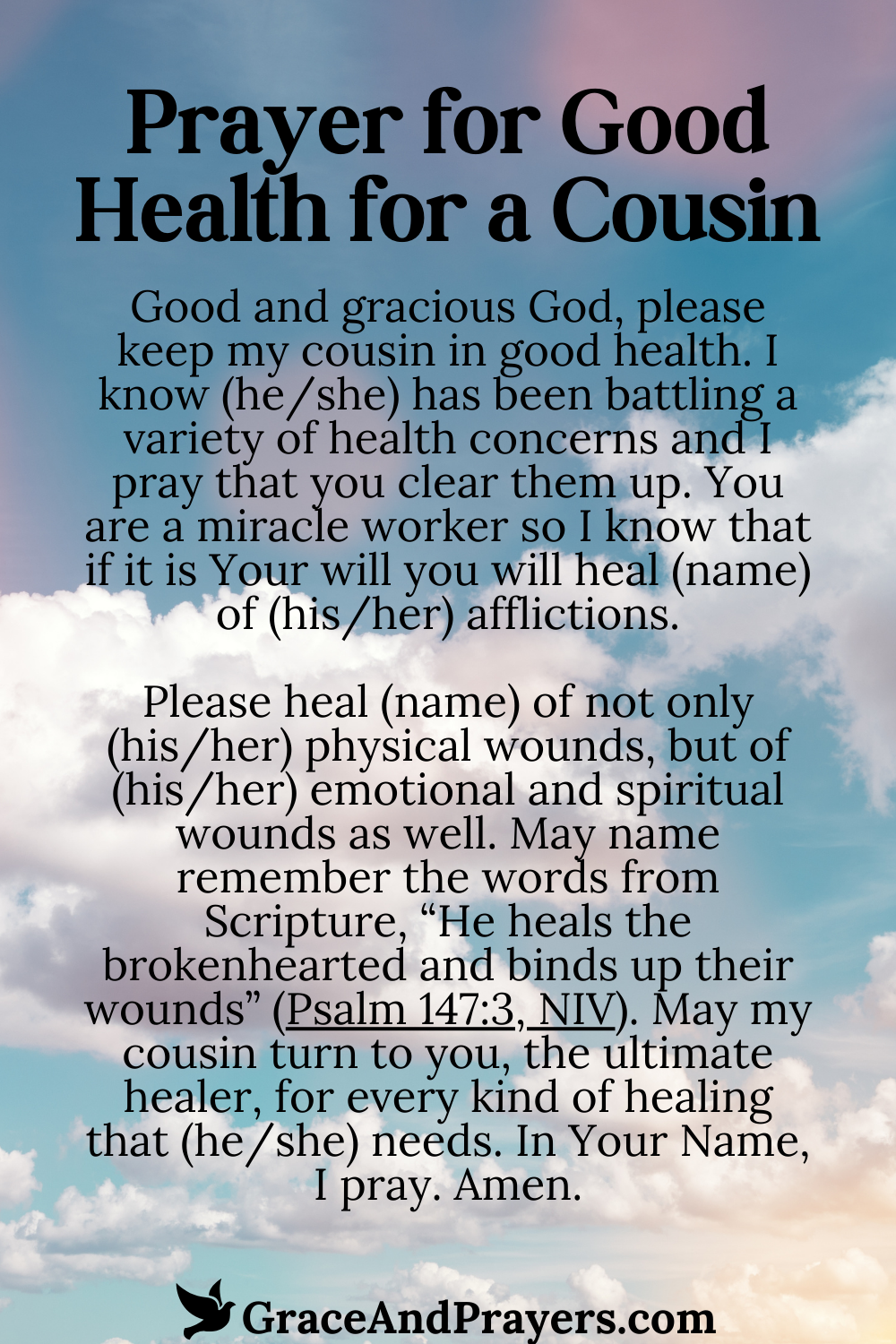 6 Heartfelt Prayers for a Cousin - Grace and Prayers