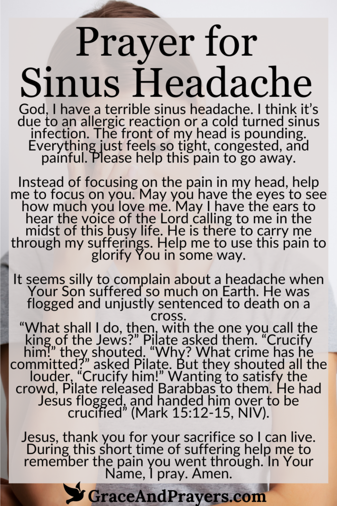 6 Healing Prayers for a Headache to Go Away - Grace and Prayers