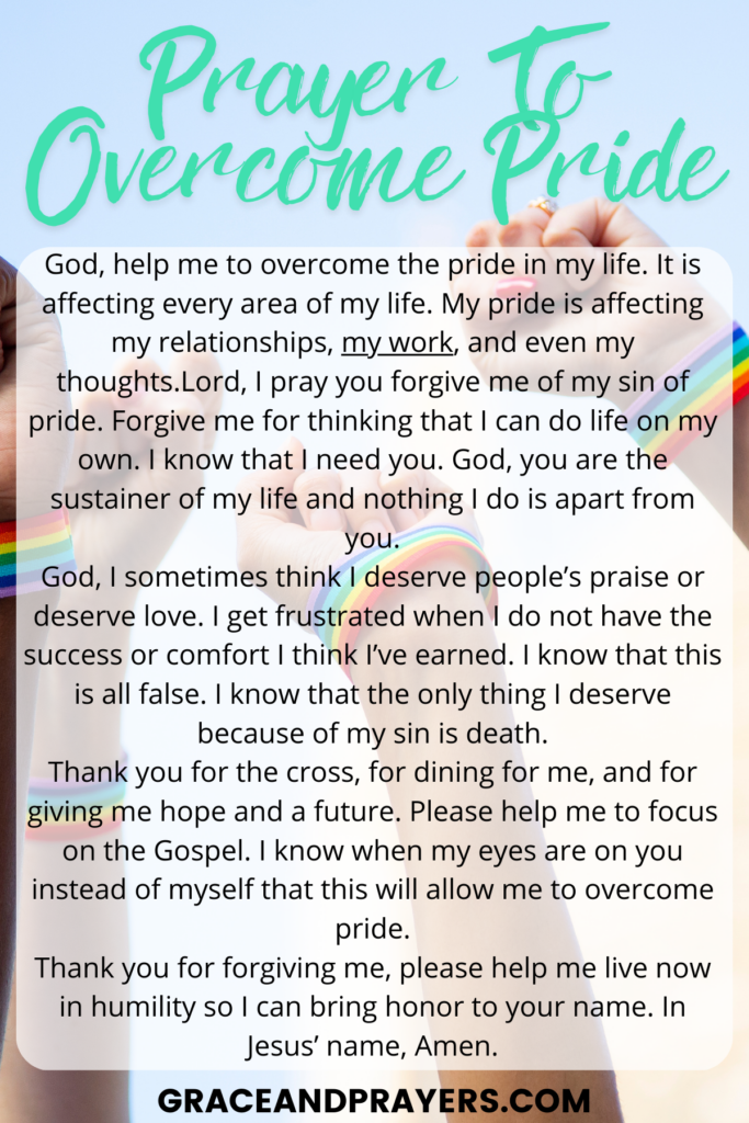 6 Humbling Prayers Against Pride - Grace and Prayers