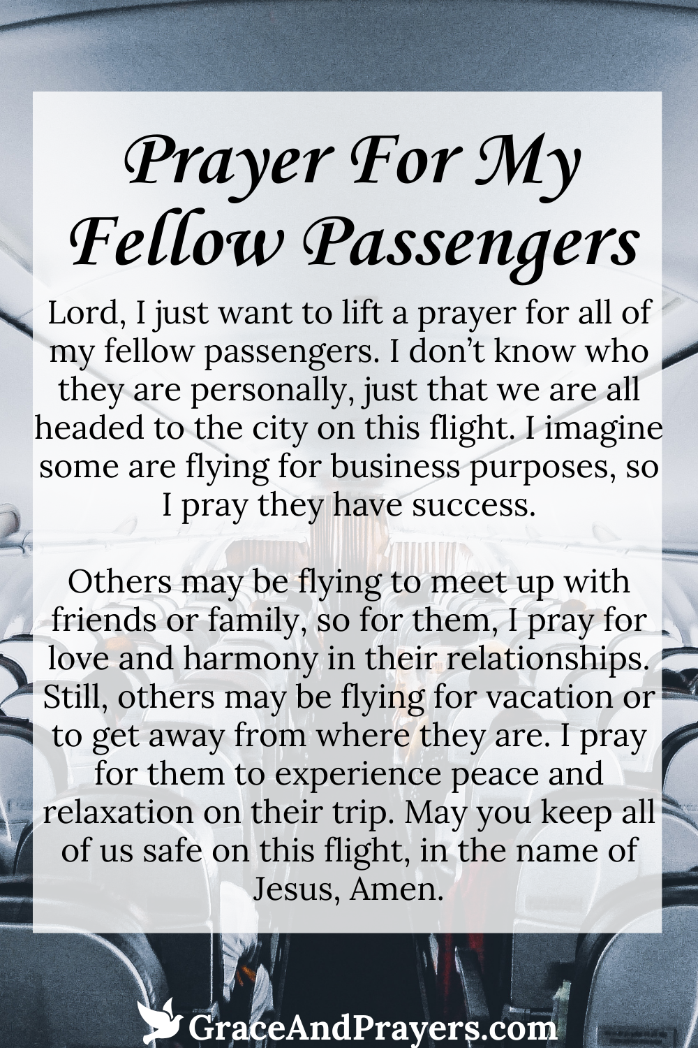 12 Encouraging Prayers For Airplane Flights - Grace and Prayers