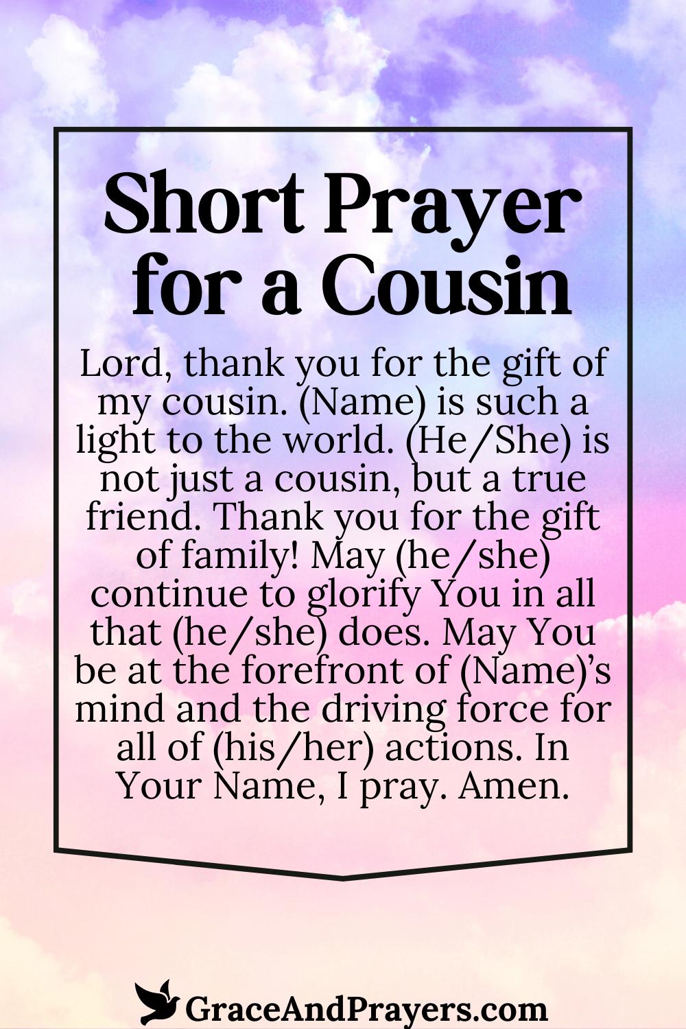 6 Heartfelt Prayers for a Cousin - Grace and Prayers