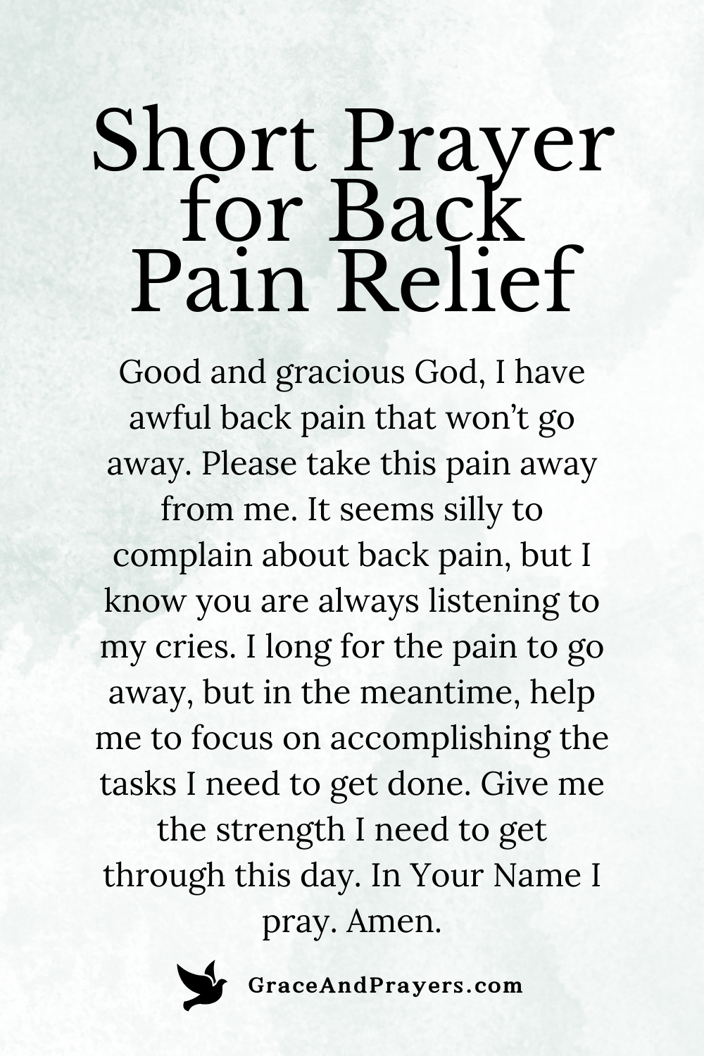 6 Gentle Prayers for Back Pain - Grace and Prayers