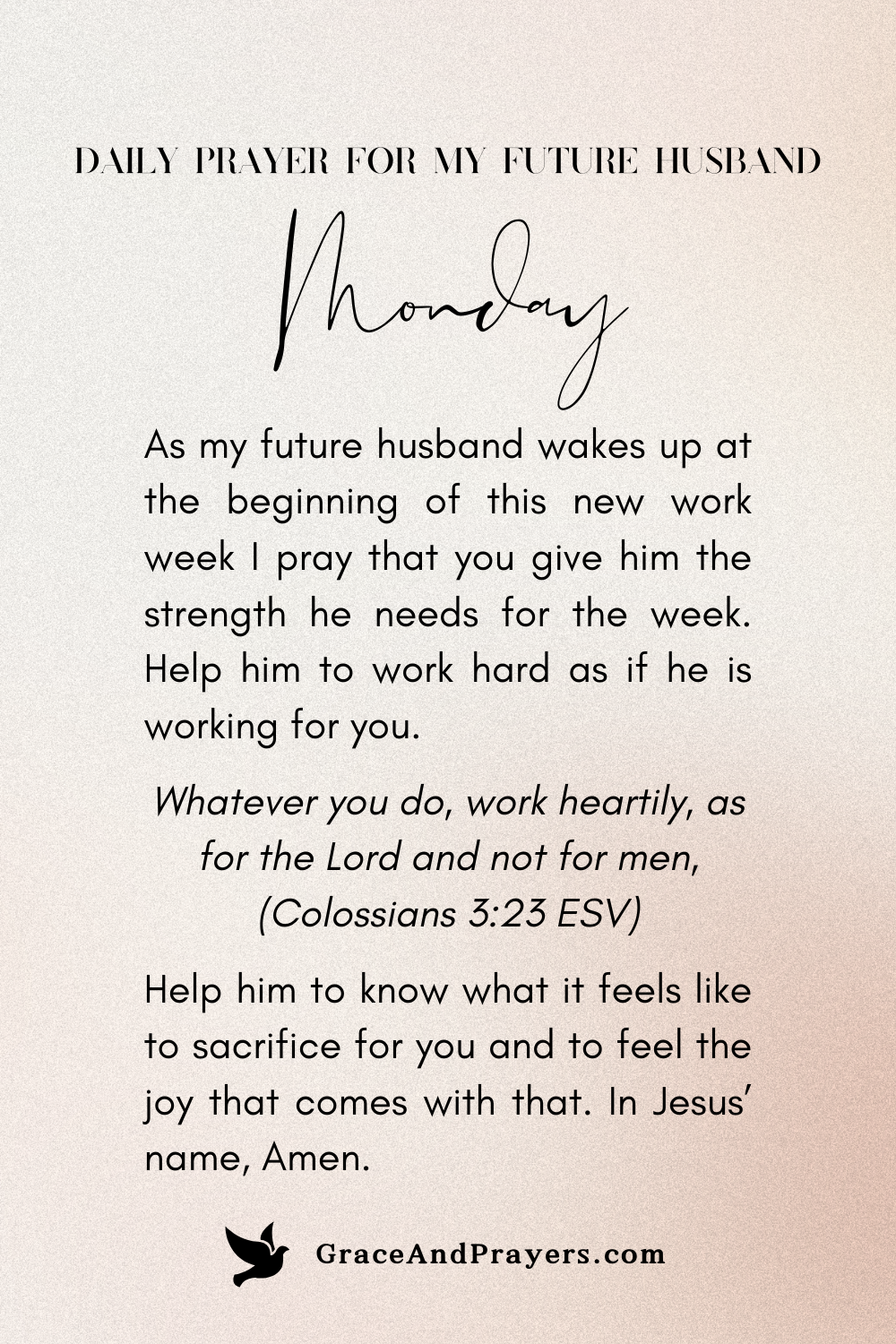 3 Scripture Centered Prayers For A Future Husband - Grace and Prayers