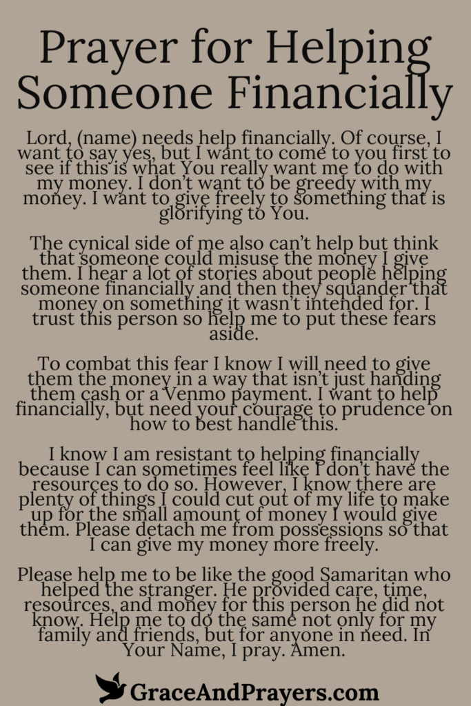 6 Generous Prayers for Helping Others - Grace and Prayers