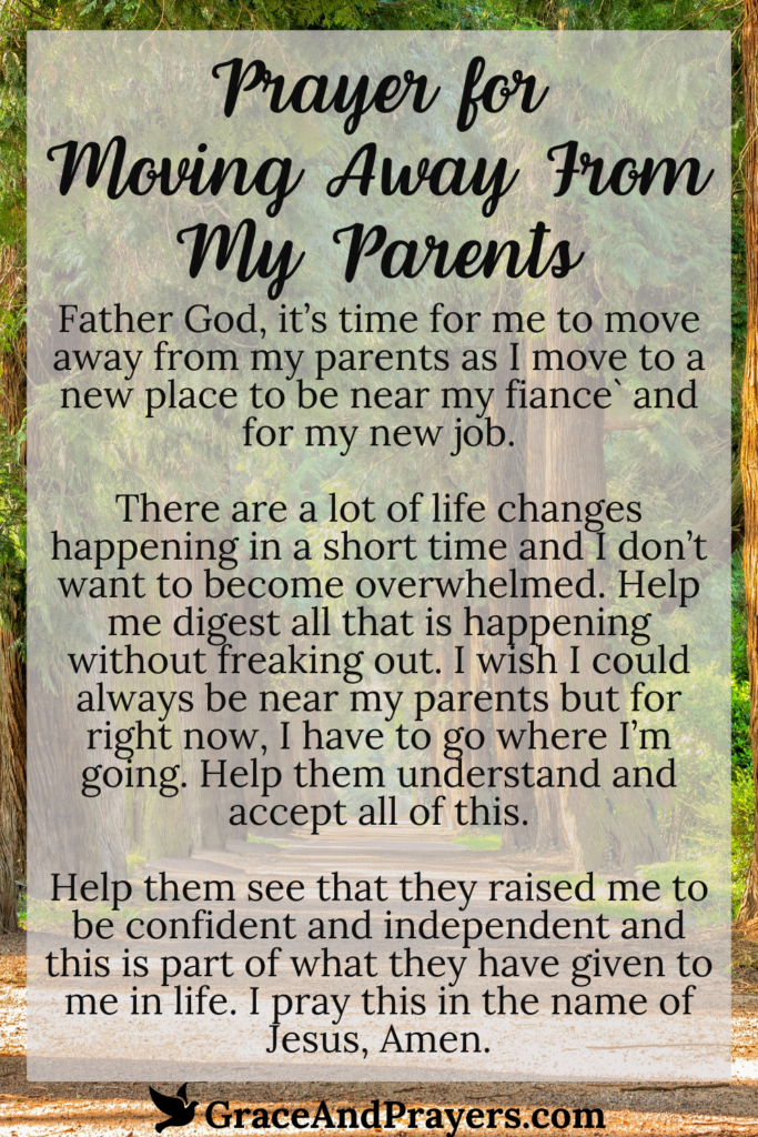 8 Encouraging Prayers For Moving Away - Grace and Prayers