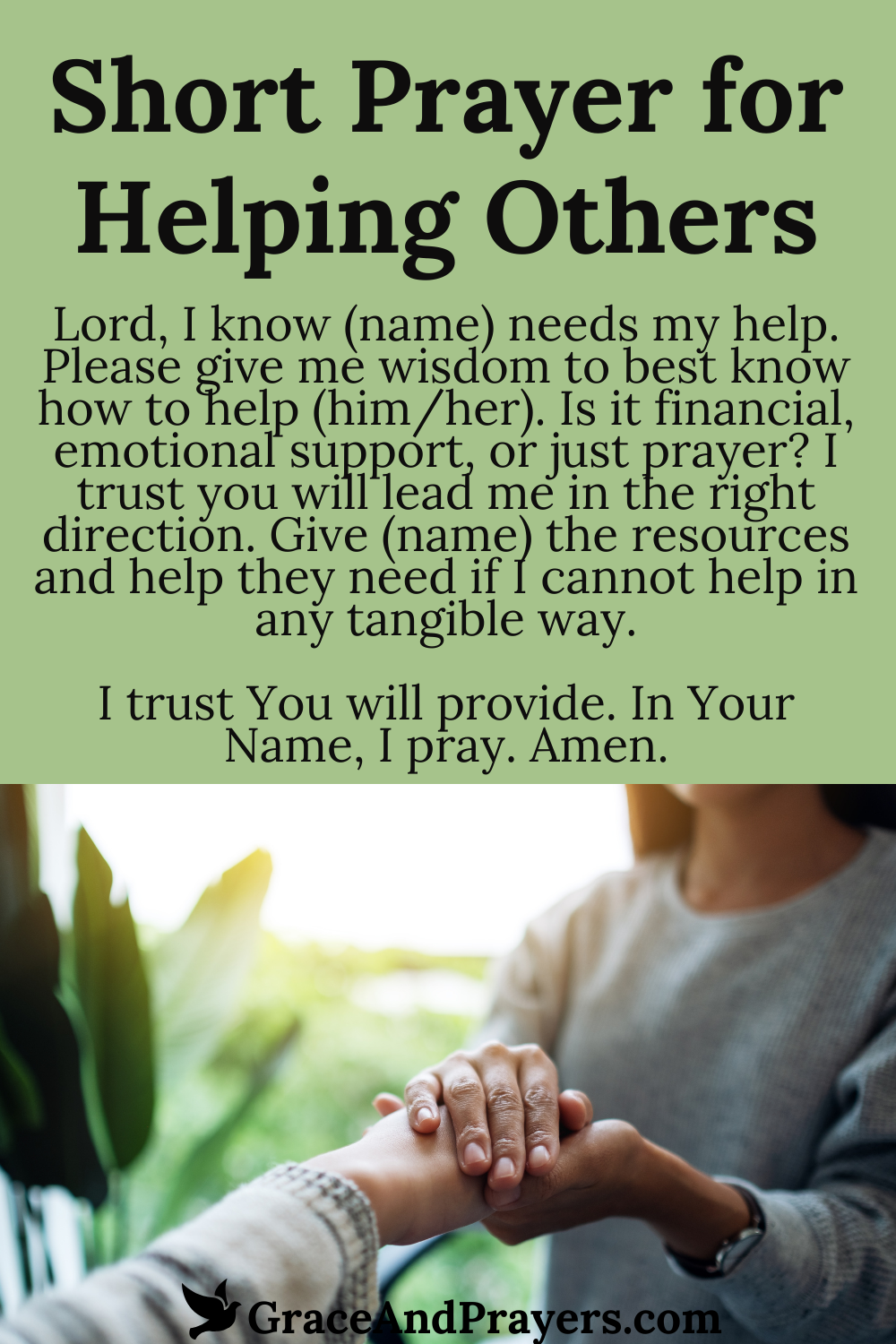6 Generous Prayers for Helping Others - Grace and Prayers