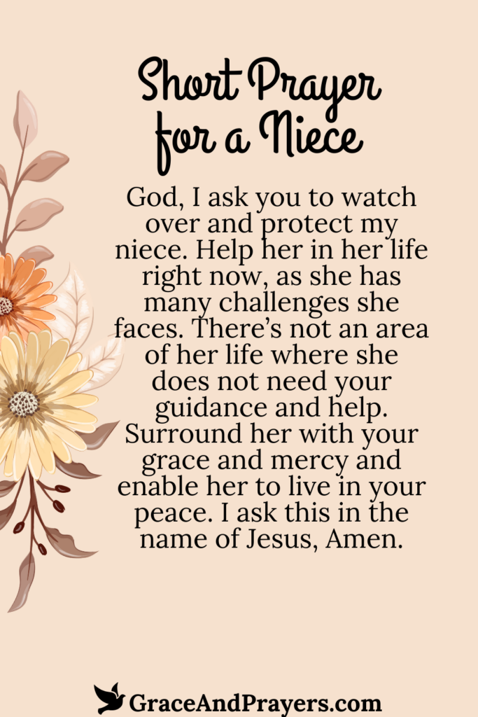 10 Caring Prayers For A Niece - Grace and Prayers 10 Caring Prayers For A Niece - Grace and Prayers