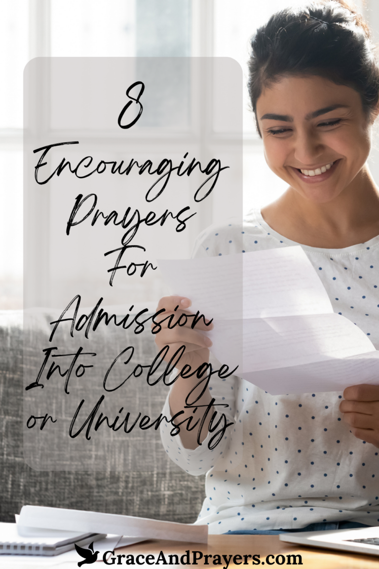 8 Encouraging Prayers For Admission Into College or University - Grace ...