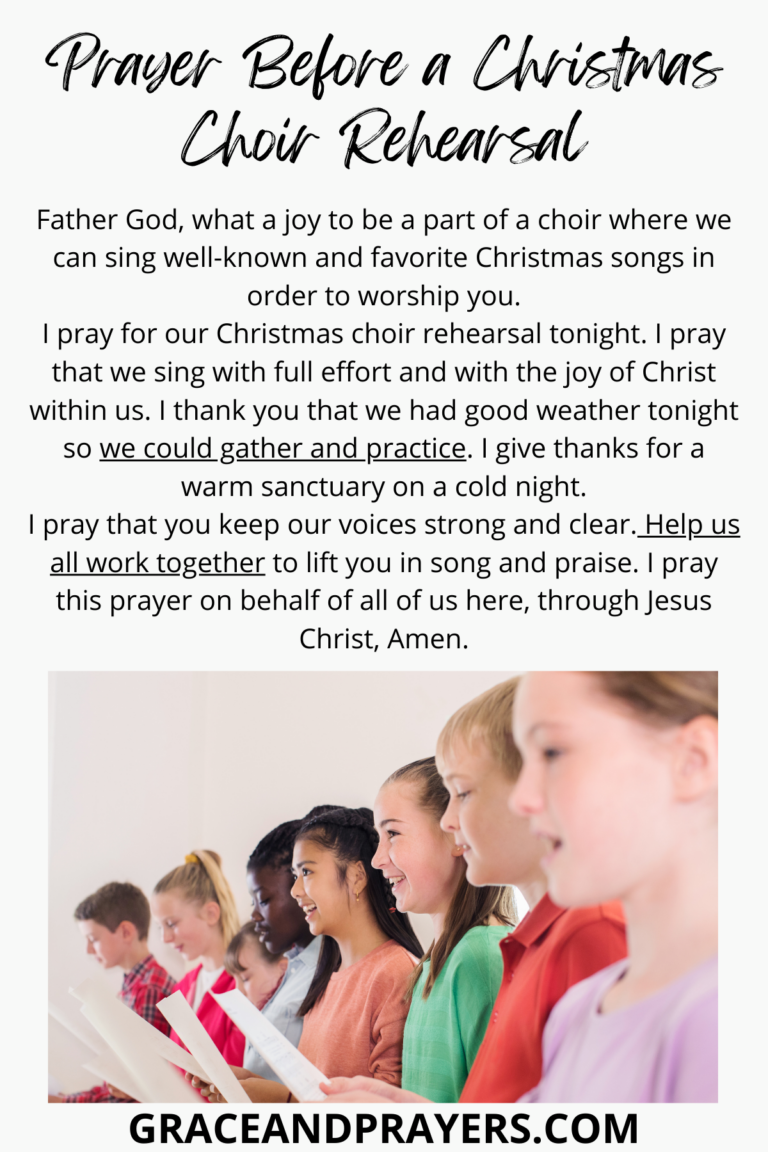 8 Hopeful Prayers For Choir Practice Or Rehearsal - Grace and Prayers