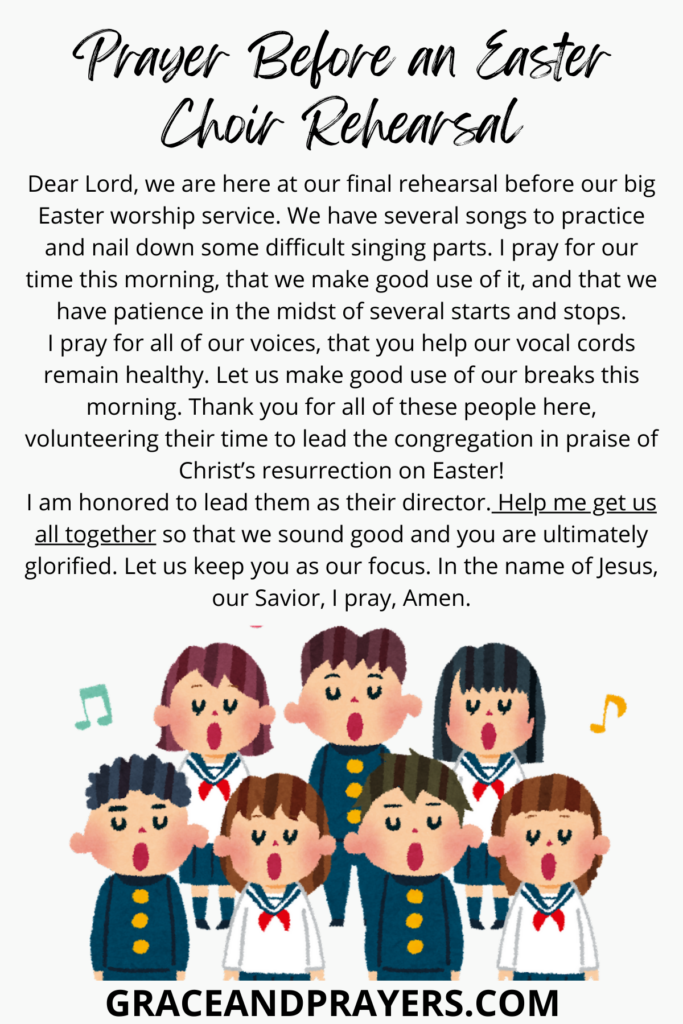 8 Hopeful Prayers For Choir Practice Or Rehearsal - Grace and Prayers