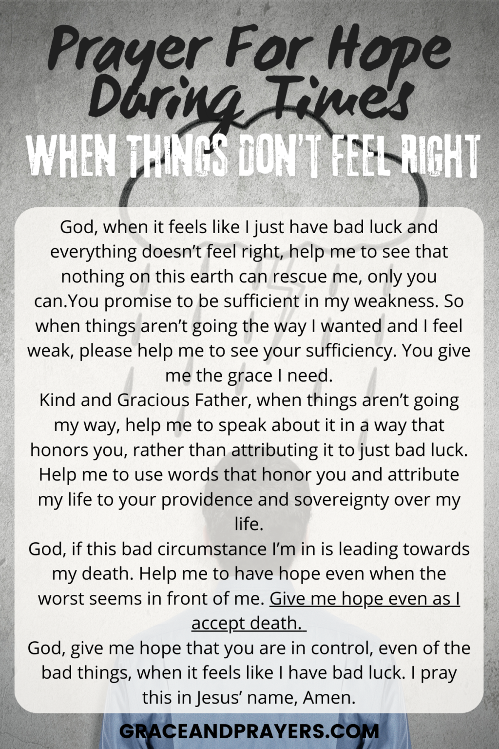 5 Powerful Prayers To Remove Bad Luck - Grace and Prayers