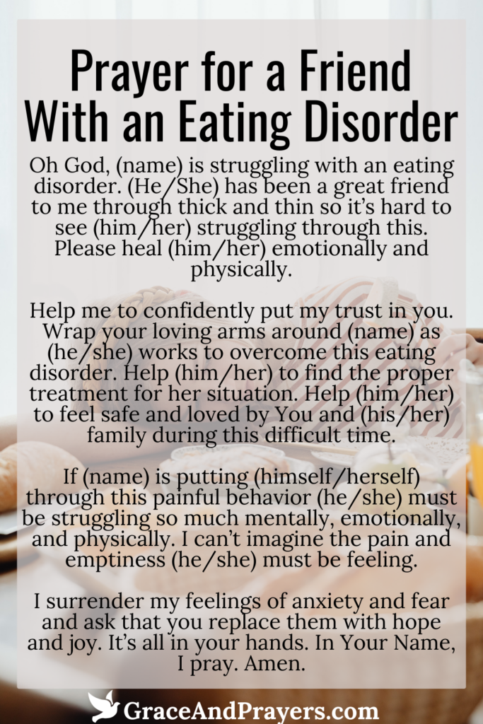 7 Gentle Prayers for Eating Disorders - Grace and Prayers