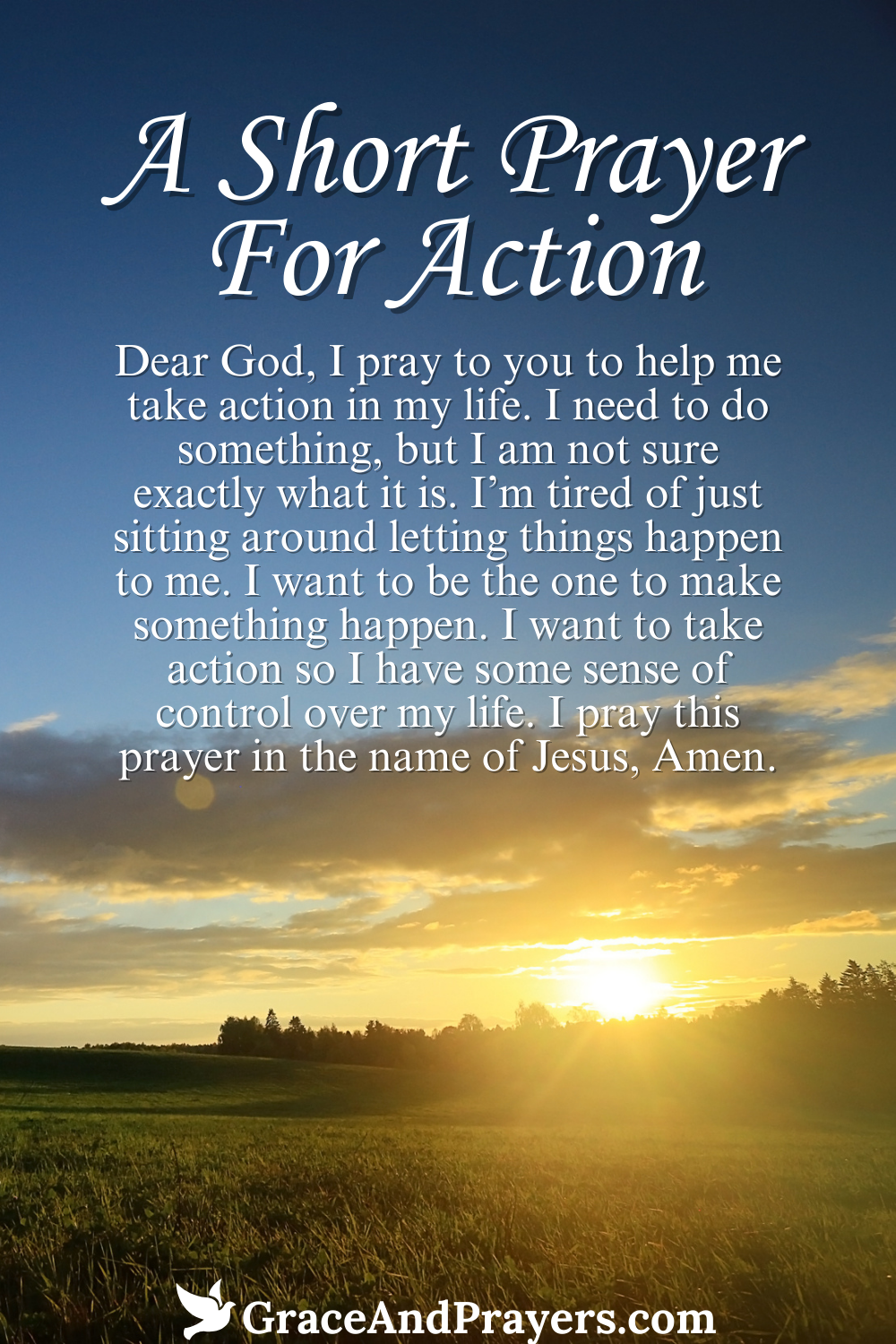 9 Powerful Prayers For Action - Grace and Prayers