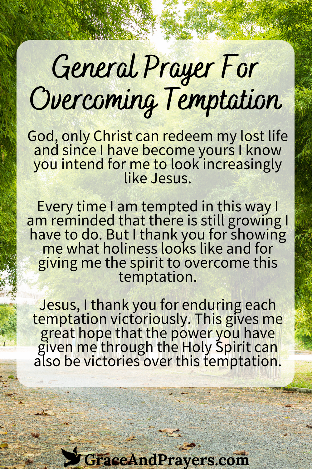12 Strong Prayers Against Temptation - Grace and Prayers