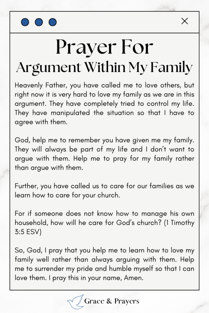 6 Reflective Prayers For Arguments In Relationships - Grace and Prayers