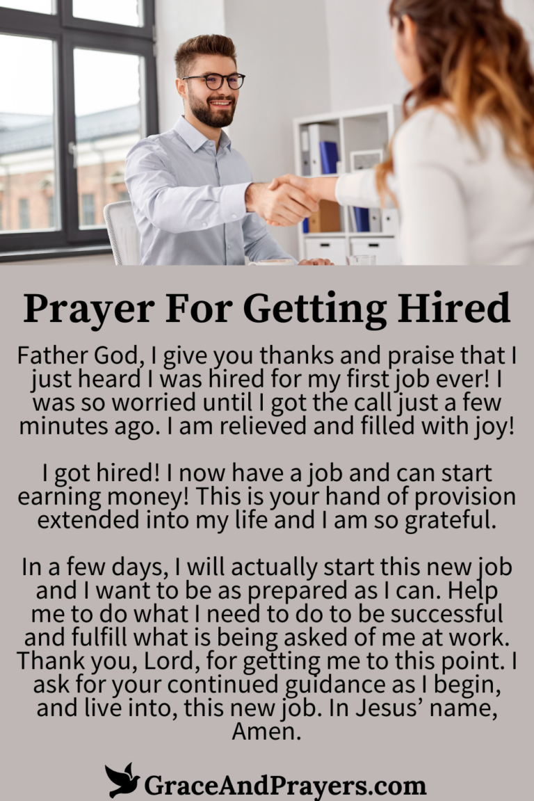 8 Encouraging Prayers For Starting A New Job - Grace and Prayers